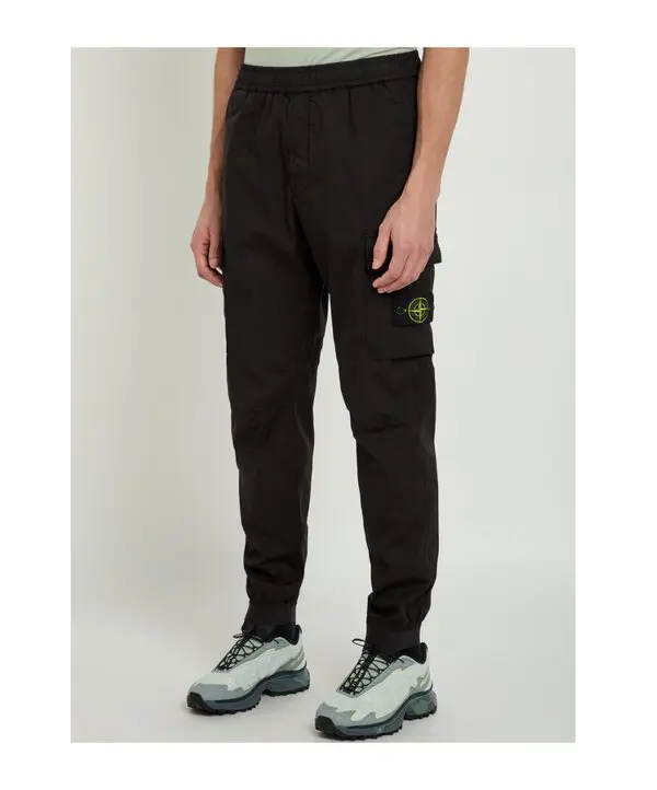 Stone Island Elastic Waist Casual Pants