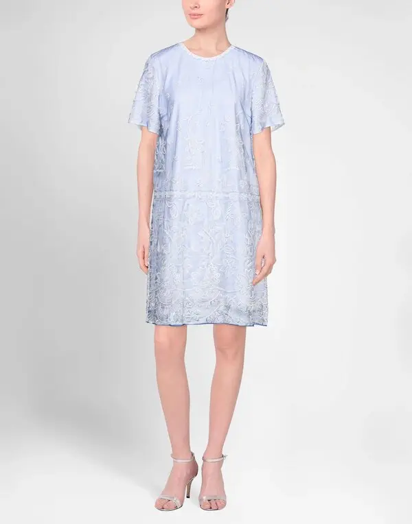 Burberry Floral Lace Short-sleeve Dress
