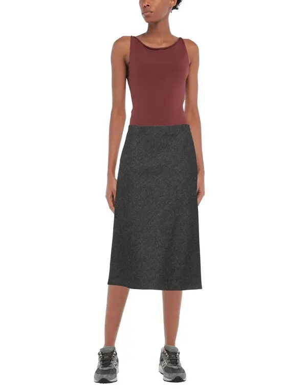MAISON MARGIELA Herringbone Flannel Midi Skirt