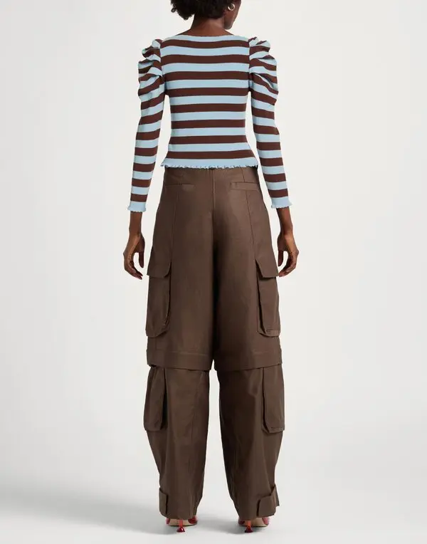 Farm Rio Striped Knit Long Sleeve Top