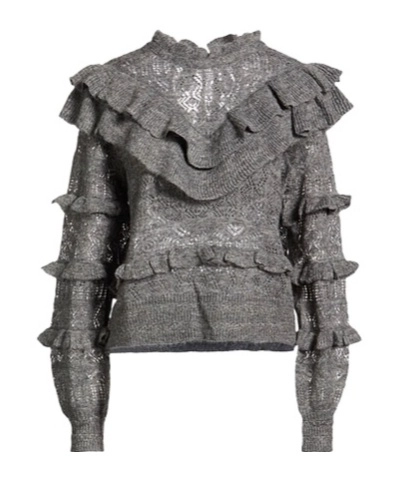 Farm Rio Grey Knitted Sweater - Gray