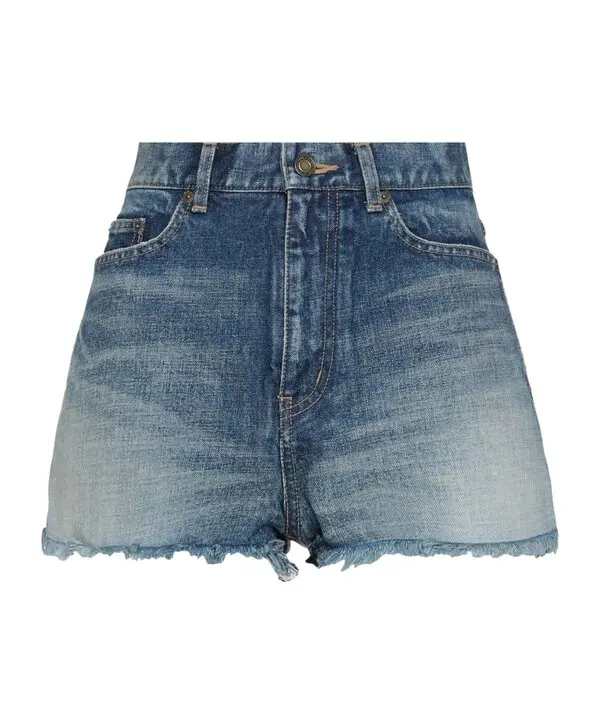 Saint Laurent Denim Shorts