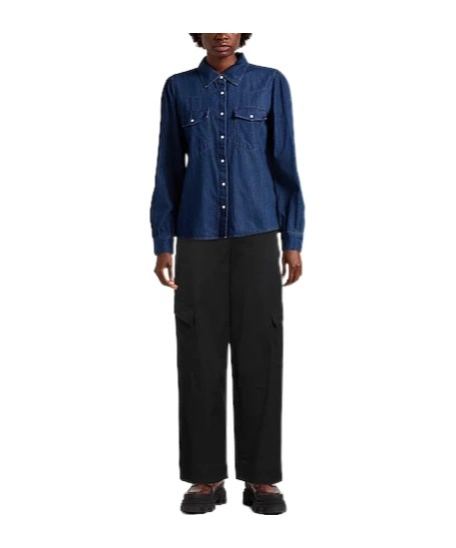GANNI High Waist Cargo Pants