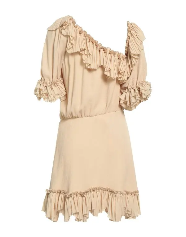 Saint Laurent Minimalist Ruffled Dress
