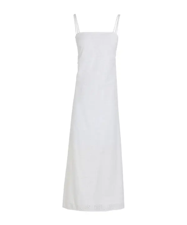 Tory Burch Sleeveless Square Neck Flare Dress