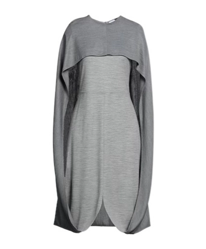 Burberry Jersey Cape Dress With Round Neck And Short Sleeves