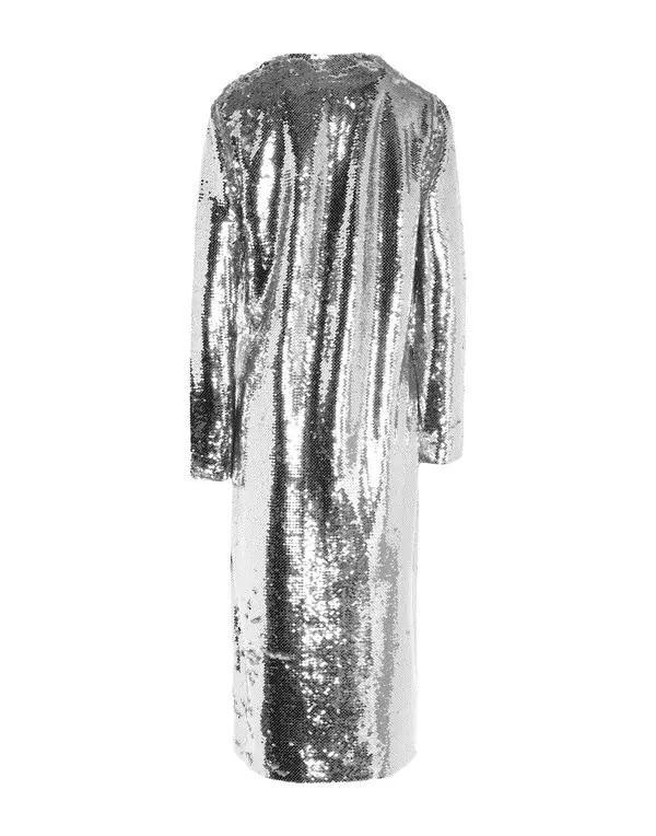 GANNI Long Sleeve Sequin Wrap Dress