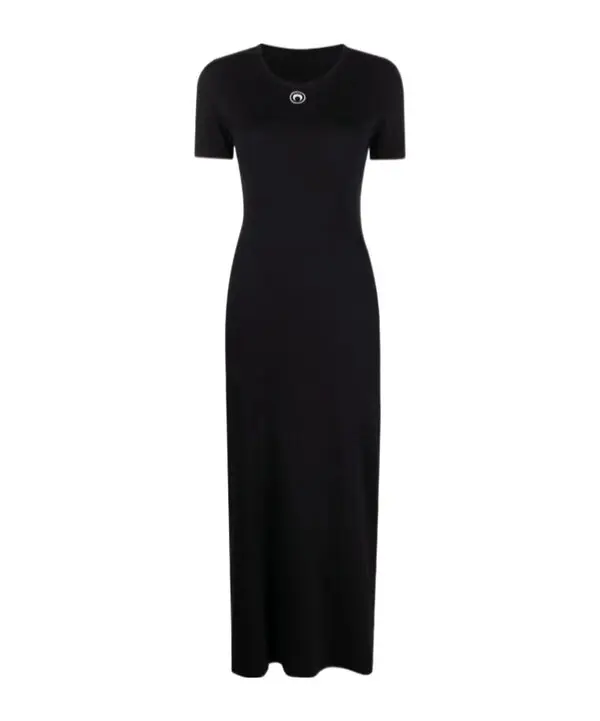MARINE SERRE Crescent Moon-print T-shirt Dress