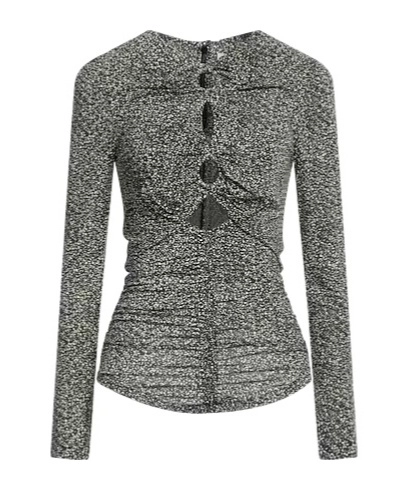 Isabel Marant Étoile Floral-print Gathered V-neck Long-sleeve Top