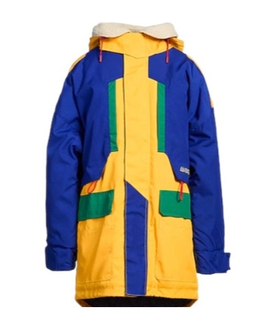 Isabel Marant Étoile Multicolor Hooded Parka - Blue