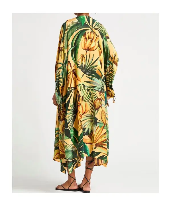 Farm Rio Long Patterned V-neck Jacket
