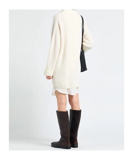 Brunello Cucinelli Cashmere Appliqué V-neck Dress