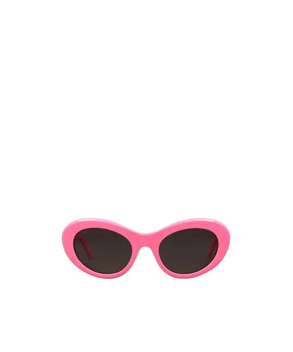 Balenciaga Oval Sunglasses With Logo Detail