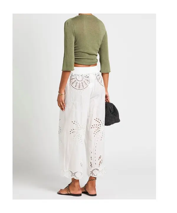 Farm Rio Elastic Waist Casual Pants