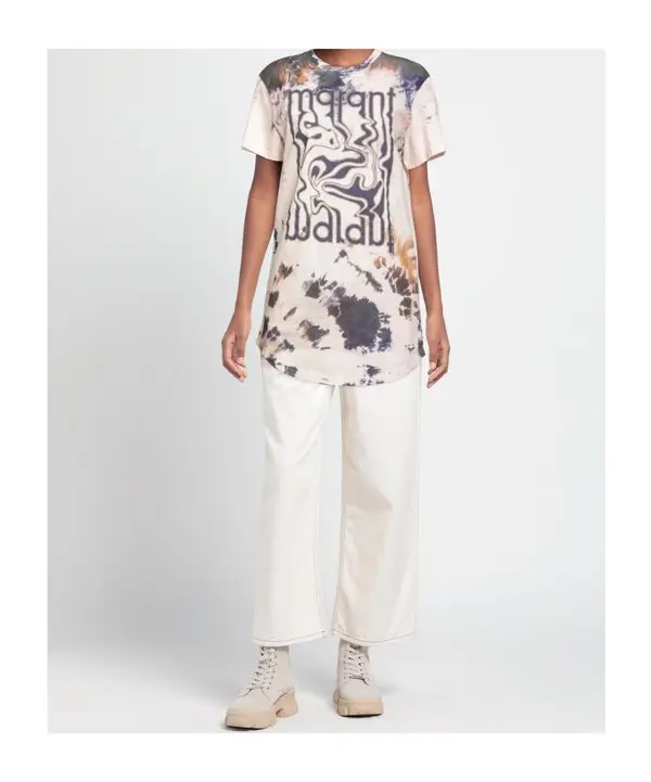 Isabel Marant Étoile Printed Logo Crew Neck T-shirt