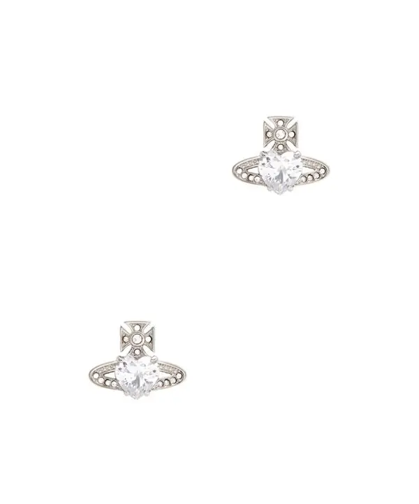 VIVIENNE WESTWOOD Embellished Orb Stud Earrings - White