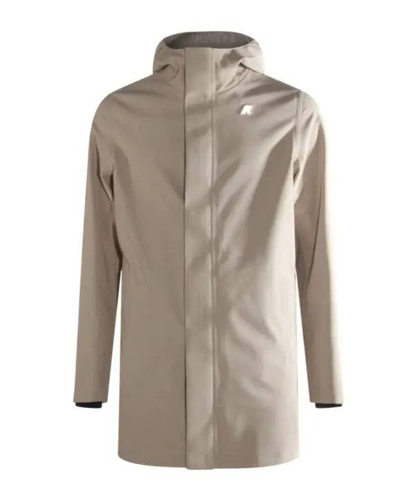 K-WAY Hooded Logo Detail Coat
