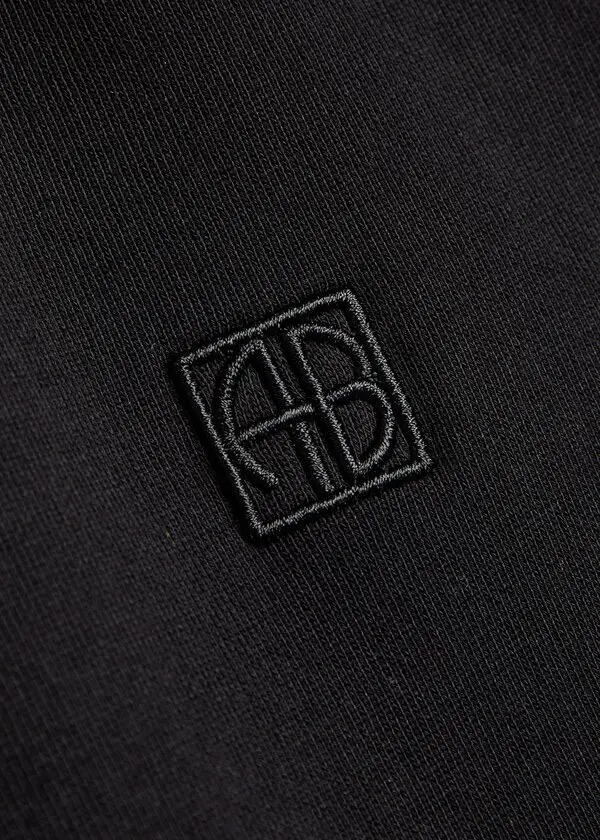ANINE BING Karter Logo-embroidered Cotton Sweatpants
