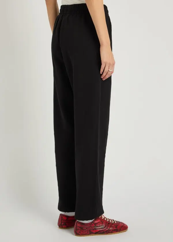 ANINE BING Karter Logo-embroidered Cotton Sweatpants