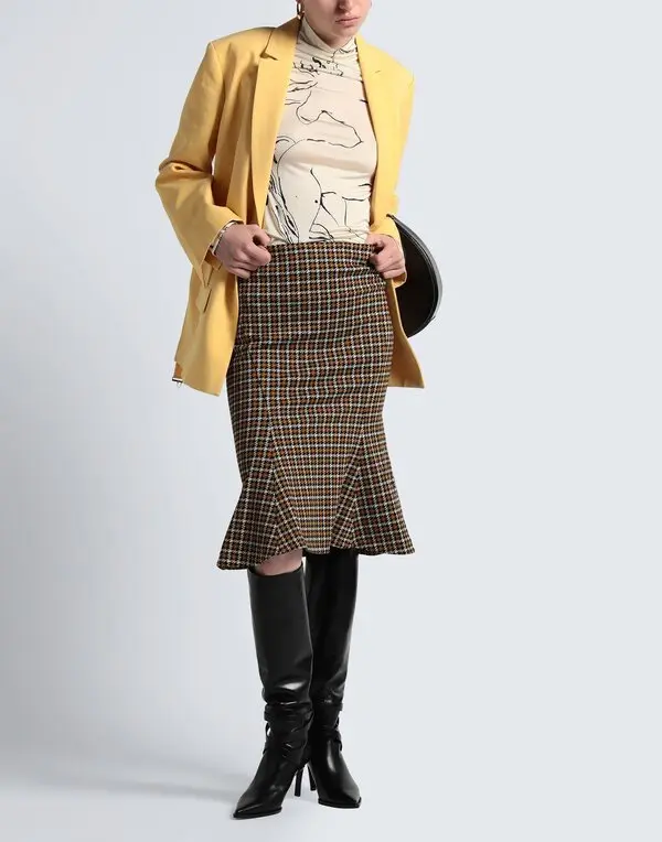 Marni Houndstooth Flared Skirt