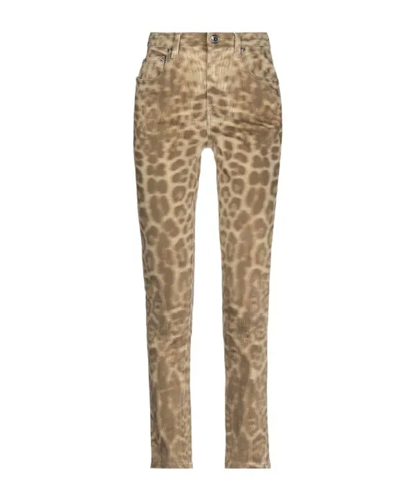 Burberry Straight-leg Leopard Print Jeans