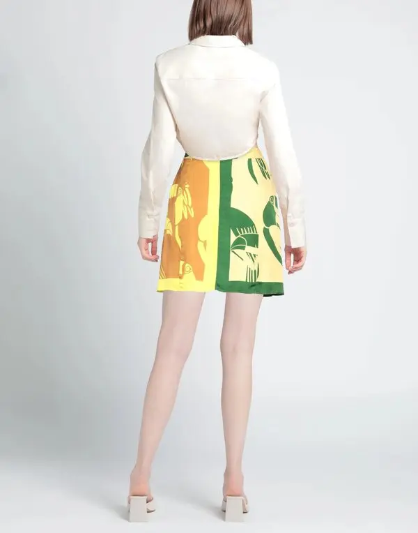 Farm Rio Printed Asymmetric Midi Skirt