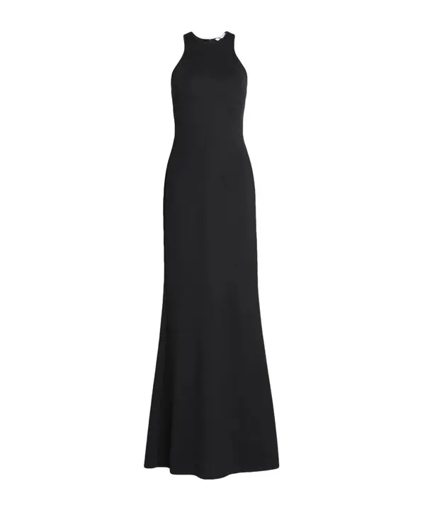 Max Mara Sleeveless Jersey Trapeze Maxi Dress