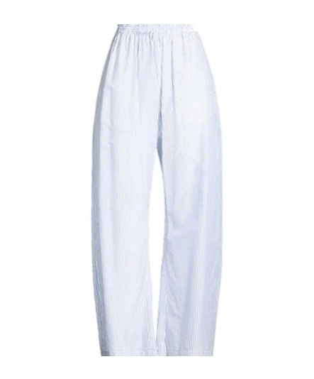 MAISON MARGIELA Striped Elasticated Waist Trousers - White
