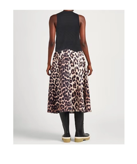 GANNI Sleeveless Cropped Jersey Top With Crewneck