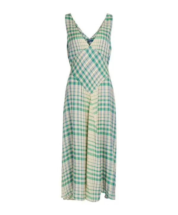 Polo Ralph Lauren Plaid Woven Midi Dress
