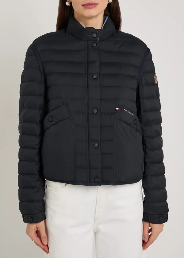 Moncler Padded Shell Bomber Jacket - Black