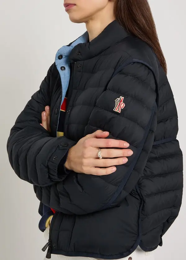 Moncler Padded Shell Bomber Jacket - Black