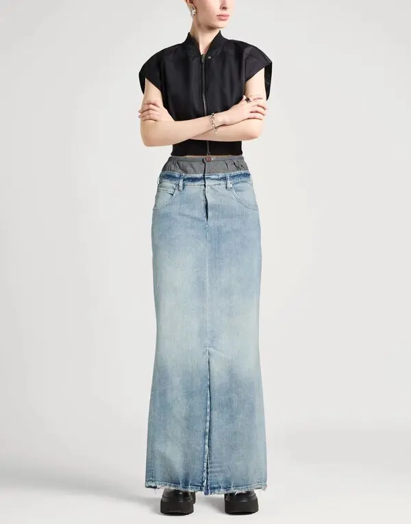 MAISON MARGIELA Light Wash Denim Umbrella Skirt