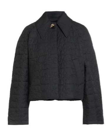 GANNI Quilted Jacket With Classic Collar