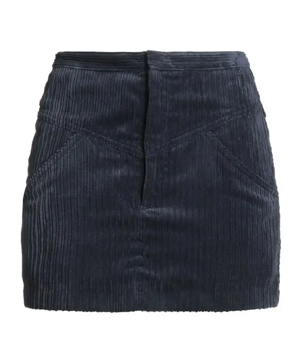 Isabel Marant Étoile Minimalist Corduroy Straight Skirt - Black