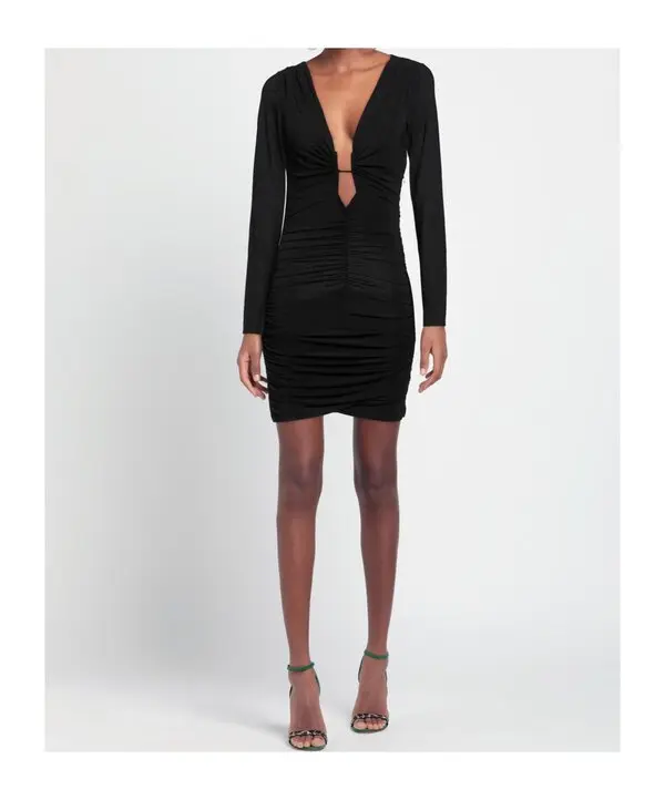 Isabel Marant Étoile Long Sleeve Deep V Neckline Mini Dress