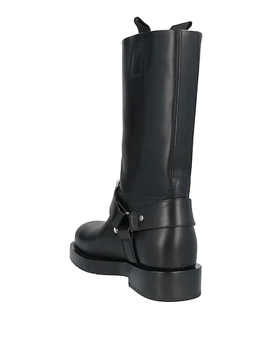 Burberry Tall Leather Boots With Square Heel