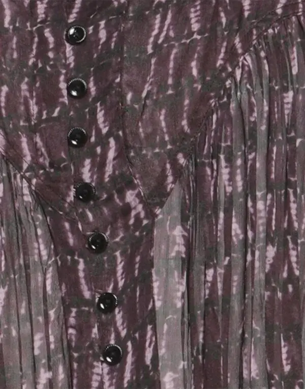 Isabel Marant Étoile Printed Long-sleeved Button-up Cover-up