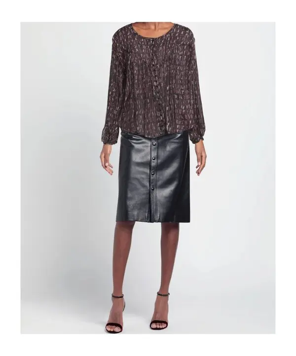 Isabel Marant Étoile Printed Long-sleeved Button-up Cover-up