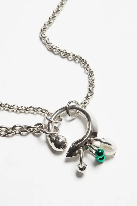 Acne Studios Charm-detail Multi-chain Necklace