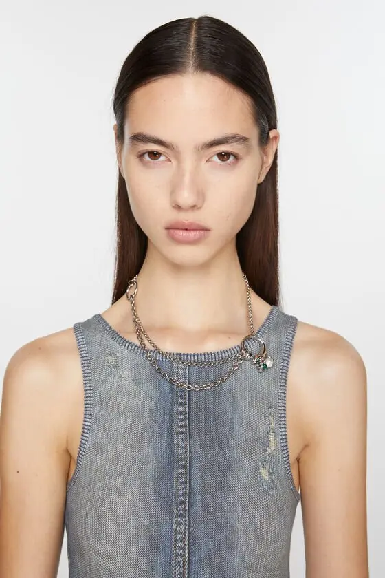 Acne Studios Charm-detail Multi-chain Necklace