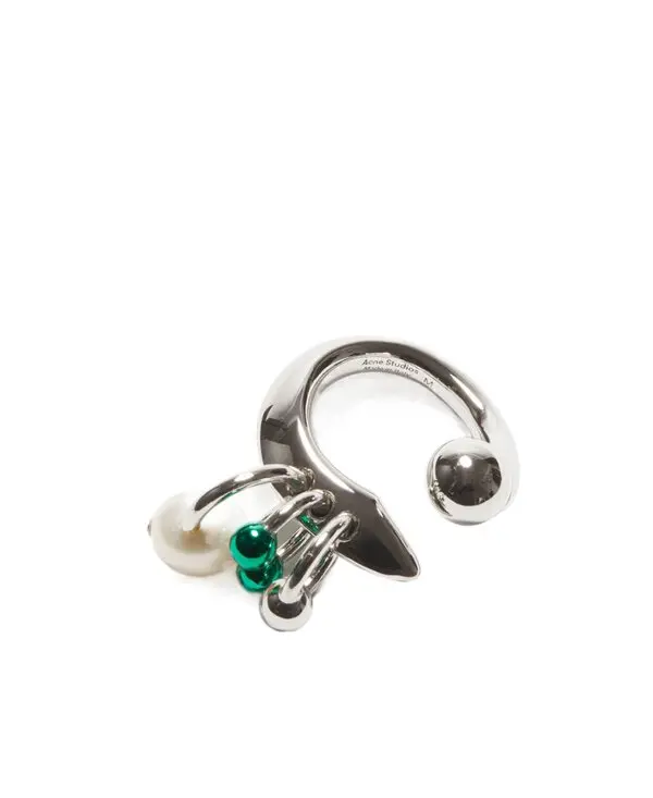 Acne Studios Pearl-embellished Ring - White