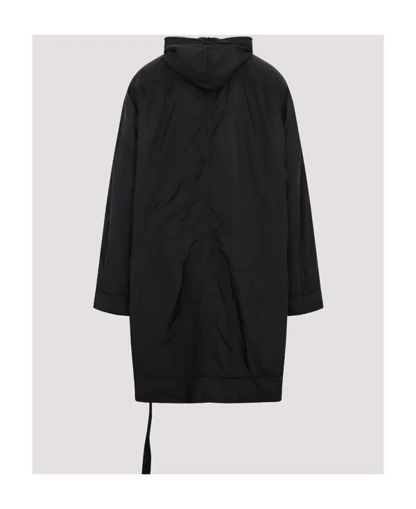 Rick Owens Hooded Quilted Coat