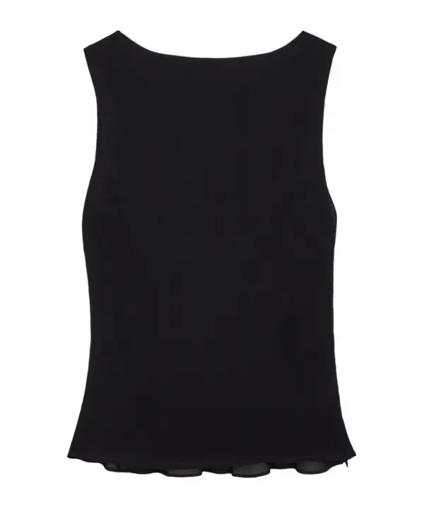 REFORMATION Georgette Top - Black