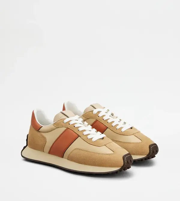 TOD'S Round Toe Lace-up Low-top Sneakers