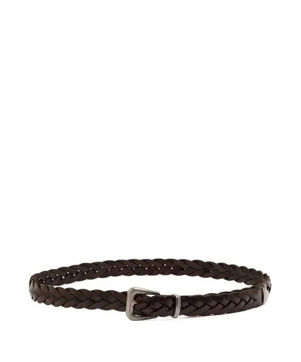 Brunello Cucinelli Braided Leather Belt