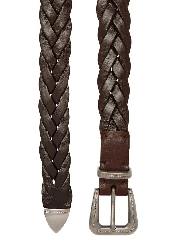 Brunello Cucinelli Braided Leather Belt