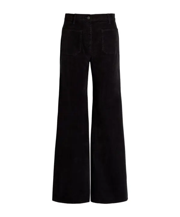 NILI LOTAN Florence Flared-leg Corduroy Trousers