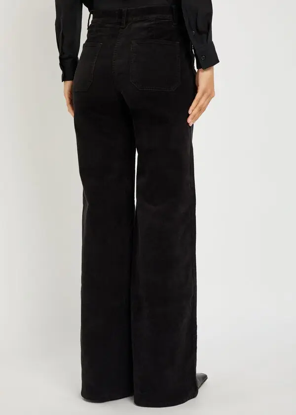 NILI LOTAN Florence Flared-leg Corduroy Trousers