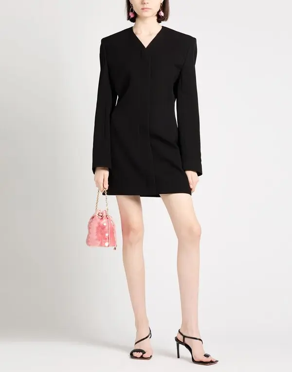 Jacquemus Fitted V-neck Long Sleeve Dress